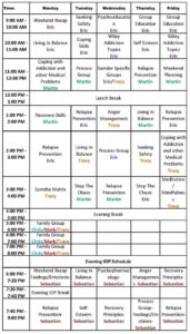 IOP Schedule - New Creation IOP